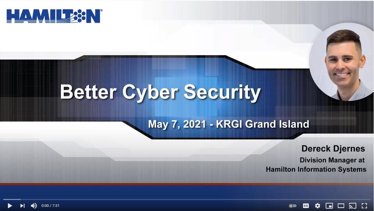 Better Cybersecurity – Interview • Hamilton Business Technologies